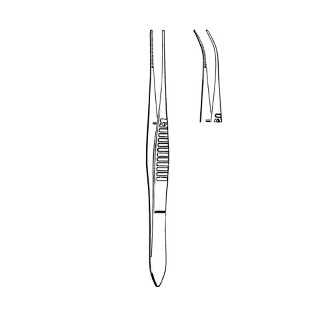 [T21-129TP] Iris Forceps - Half Curved - Serrated - Tip Protectors - 4 ...